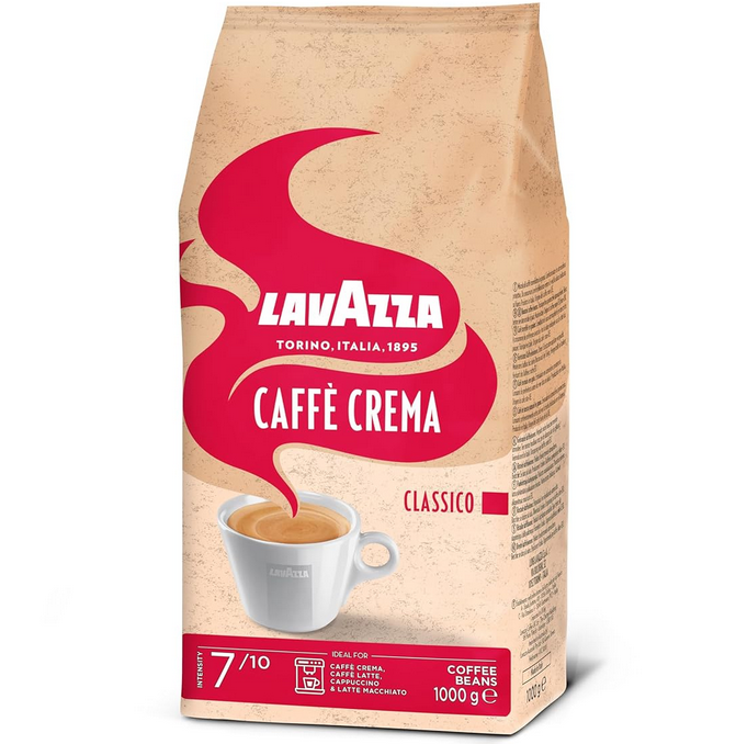 1kg-Packung Lavazza Caffè Crema Classico Arabica und Robusta Mittlere ...