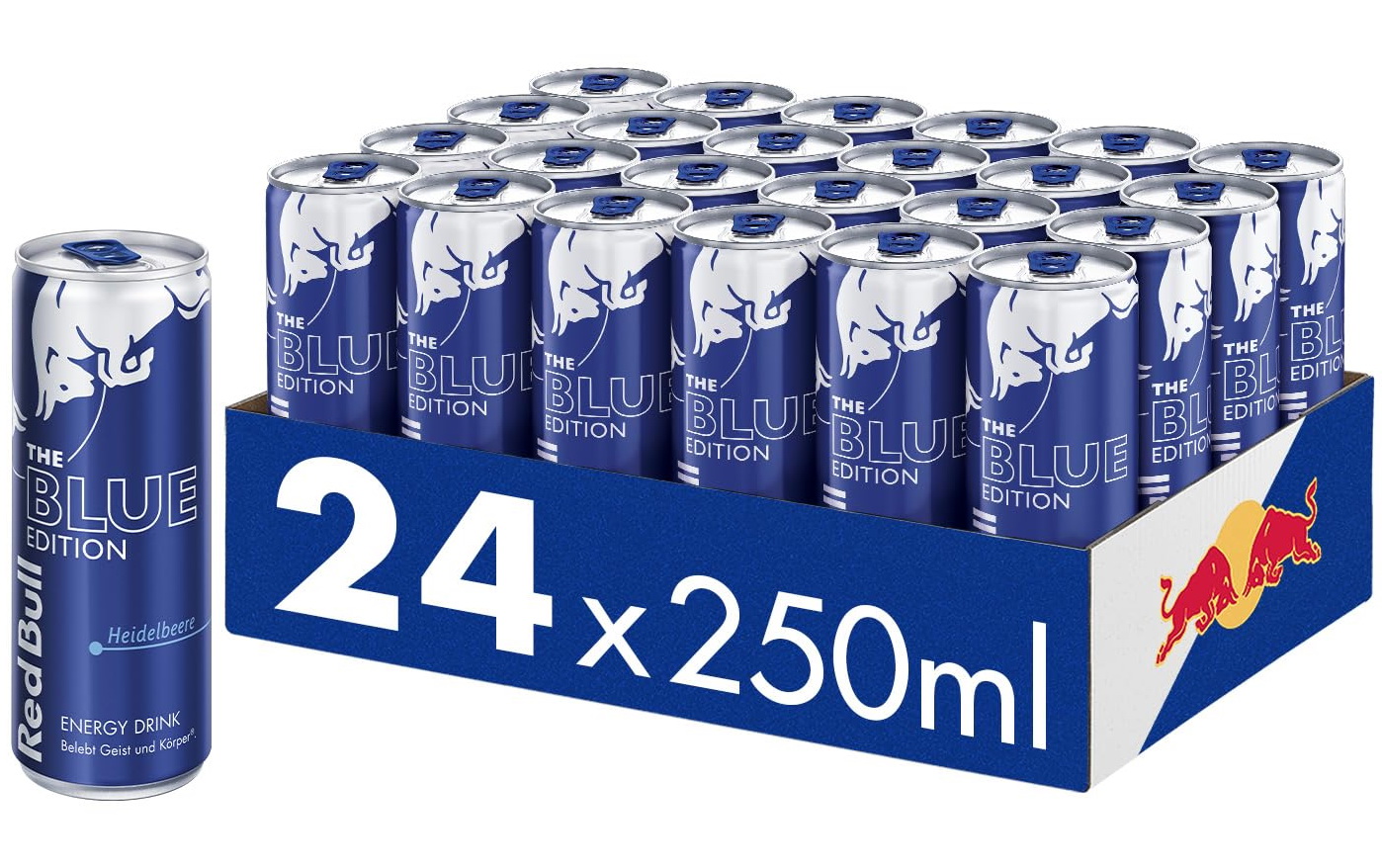 24er Palette Red Bull Energy Drink Blue Edition mit Heidelbeere ...
