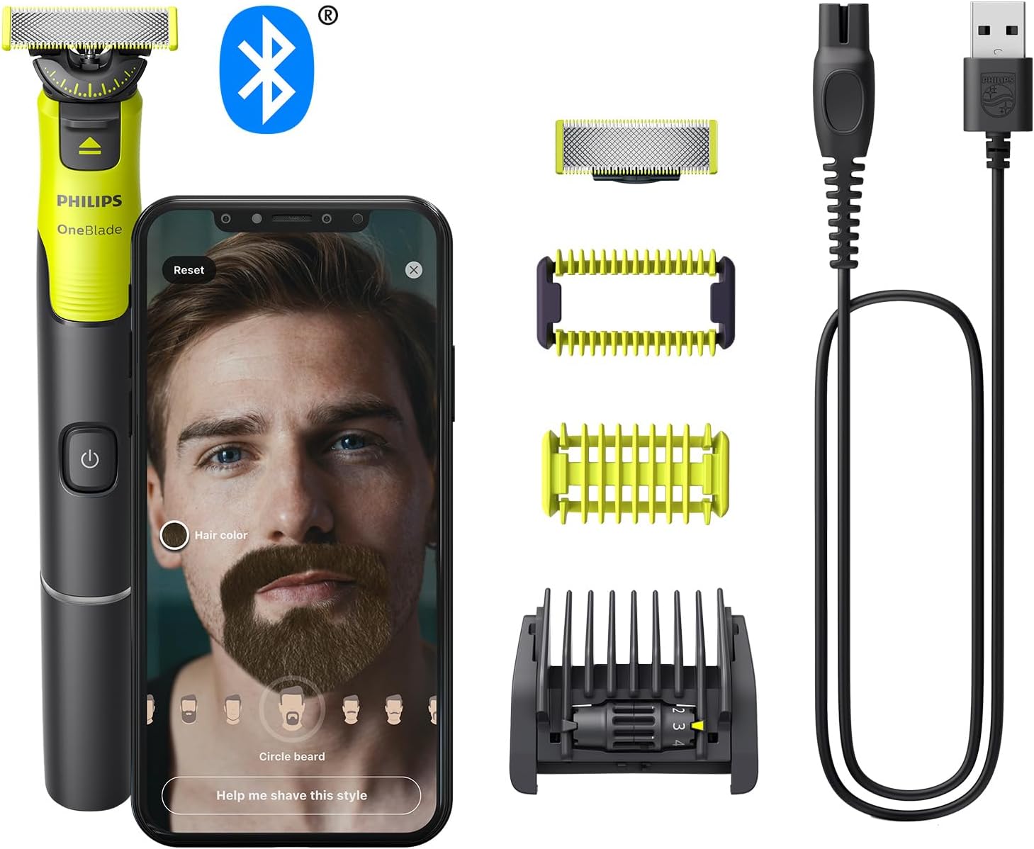 Philips OneBlade 360 Face+Body QP4631/30 Bartschneider, Rasierer und ...